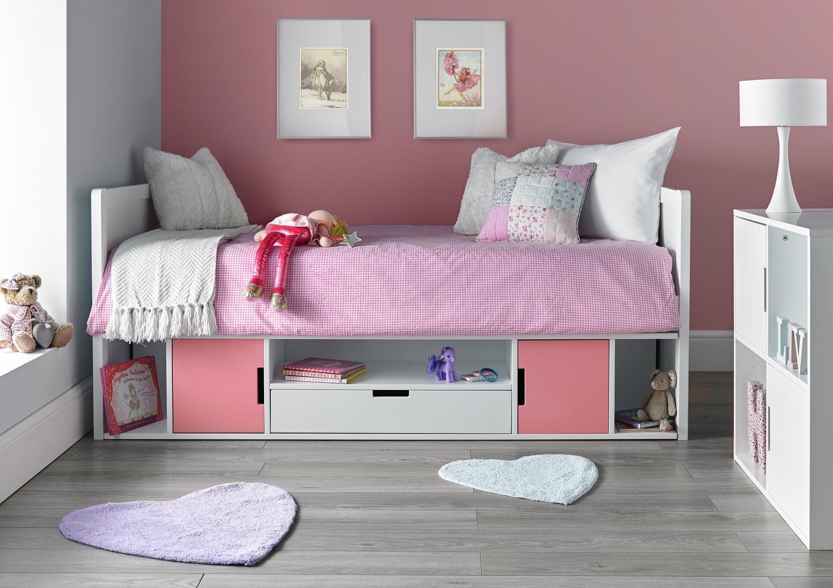Pink Single Beds | Single Pink Beds with Storage – Time4Sleep