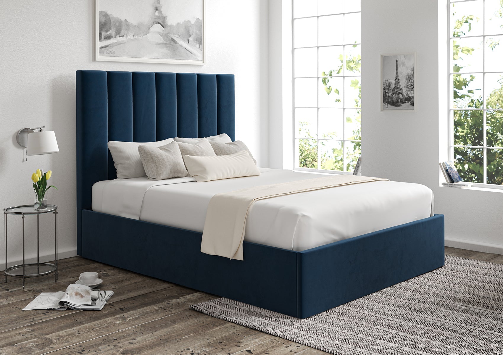 Amalfi Hugo Royal Upholstered Ottoman Bed Frame – Time4Sleep