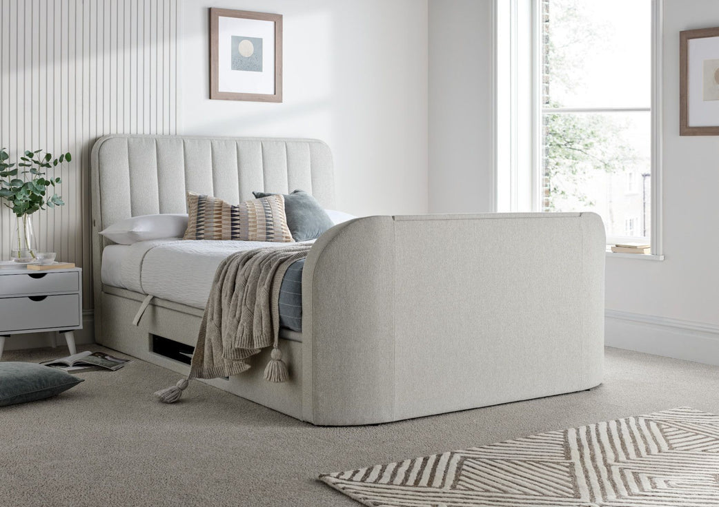 Aspen Upholstered Ottoman TV Bed Shell Bed Frame Only – Time4Sleep