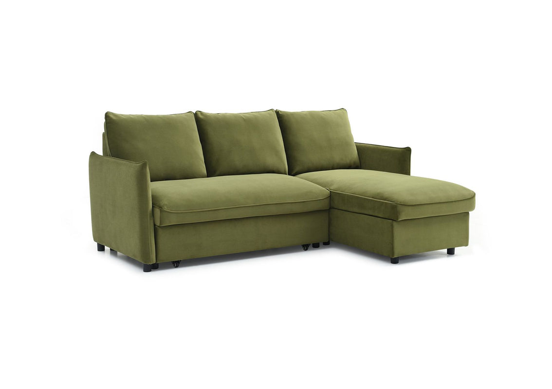 Coniston Olive Green Corner Sofa Bed – Time4Sleep