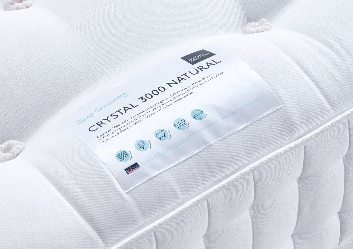 Sleep Sanctuary Crystal 3000 Pocket Mattress – Time4Sleep