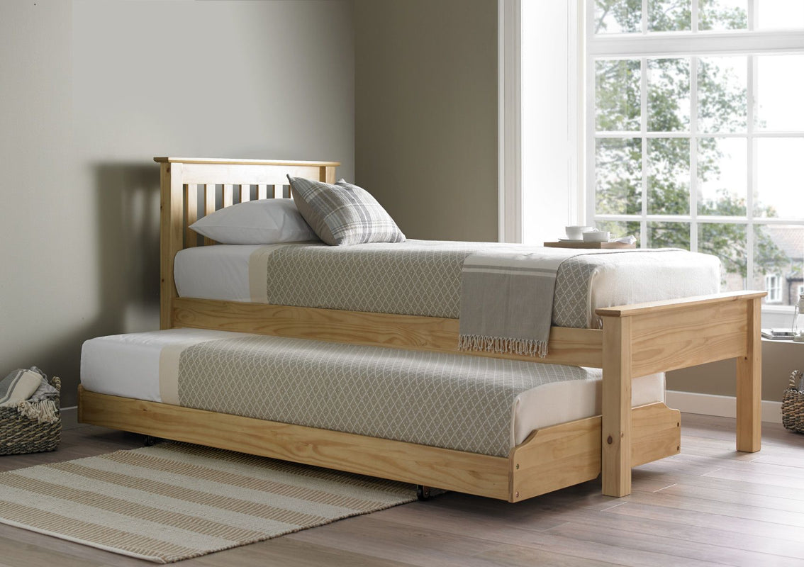 Atlantis Oak finish Wooden Guest Bed Including Underbed – Time4Sleep