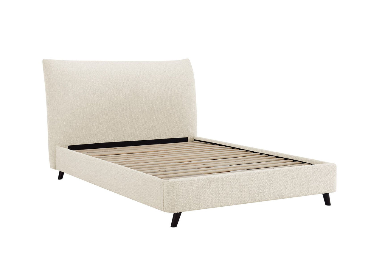 Tranquil Boucle Ivory Bed Frame – Time4Sleep