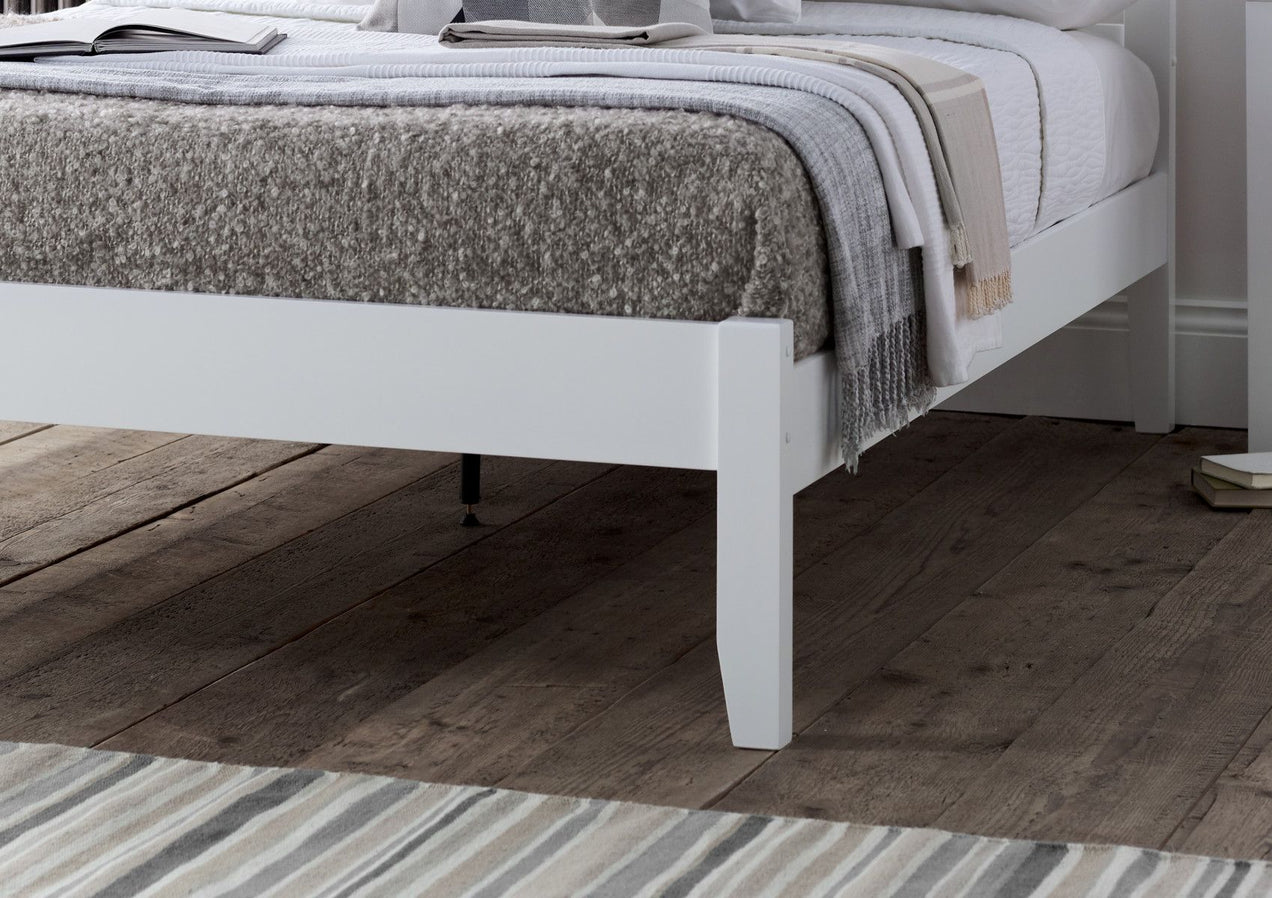 Malmo White Wooden Bed Frame – Time4Sleep