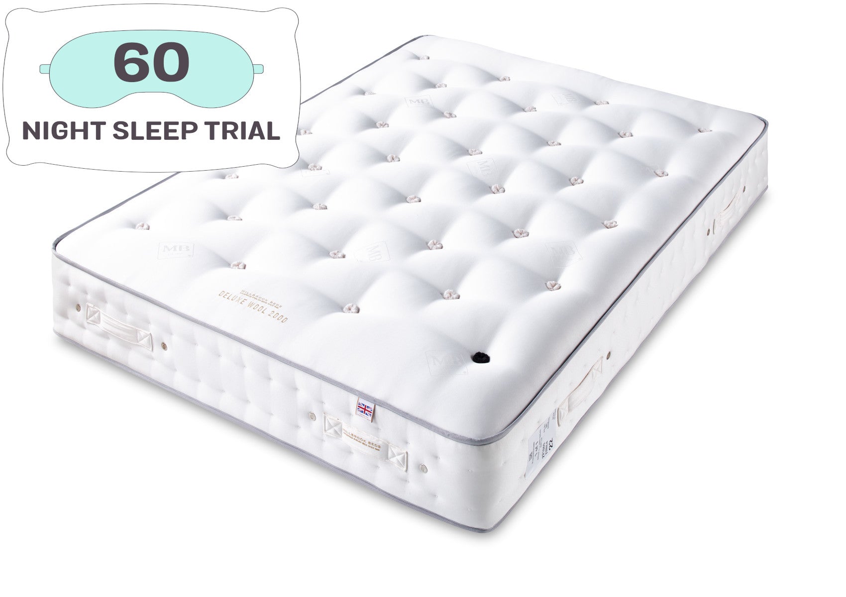 Millbrook Deluxe Wool Pocket 2000 Mattress – Time4Sleep